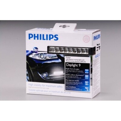 Philips Genuine DRL DayLight 9 LED Daytime Running Light 6000K DRL ...
