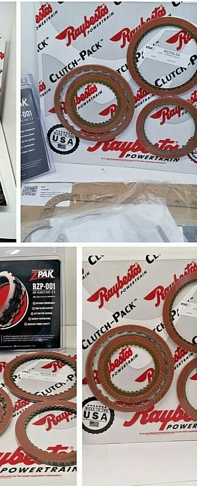 . 4L60E Raybestos zpack + Red stage 1 friction clutches rzp-001 rcps-54 ...