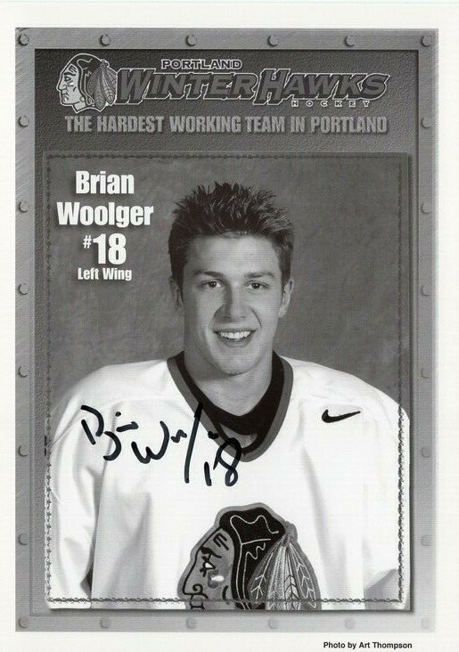 Brian Woolger 2002-03 Portland Winterhawks Postcard Autographed | eBay
