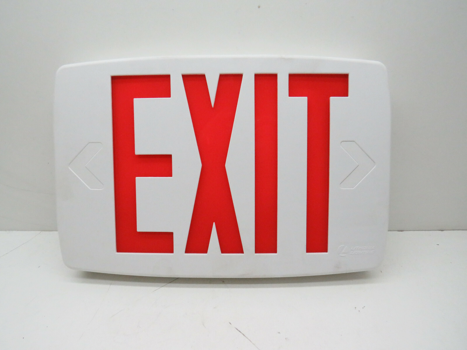 Lithonia LQM LED Emergency Exit Sign with Battery Backup, Single Red ...