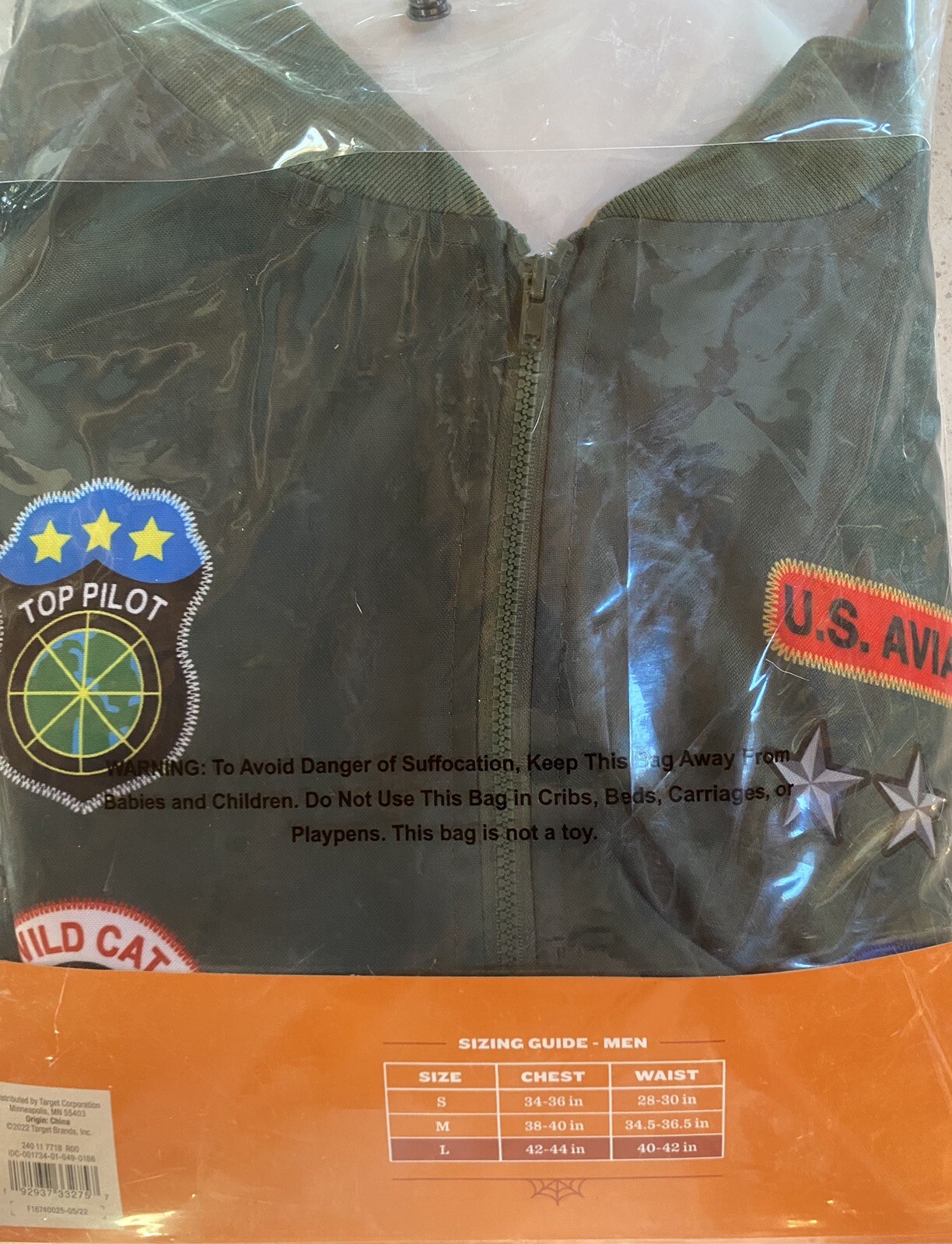 Hyde & Eek Adult Fighter Pilot Halloween Costume Jacket (NO SUNGLASSES ...