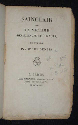 Sainclair ou la victime des sciences et des arts | eBay