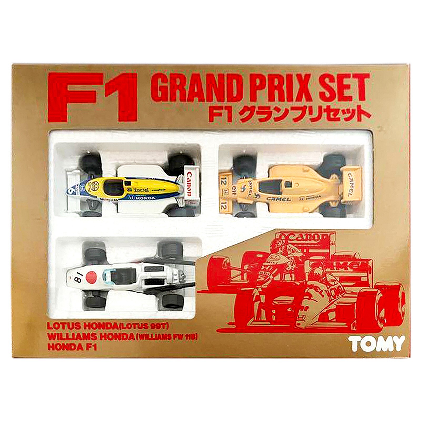 TOMICA F1 GRAND PRIX SET LOTUS HONDA WILLIAMS Racing Mini Car Vintage ...