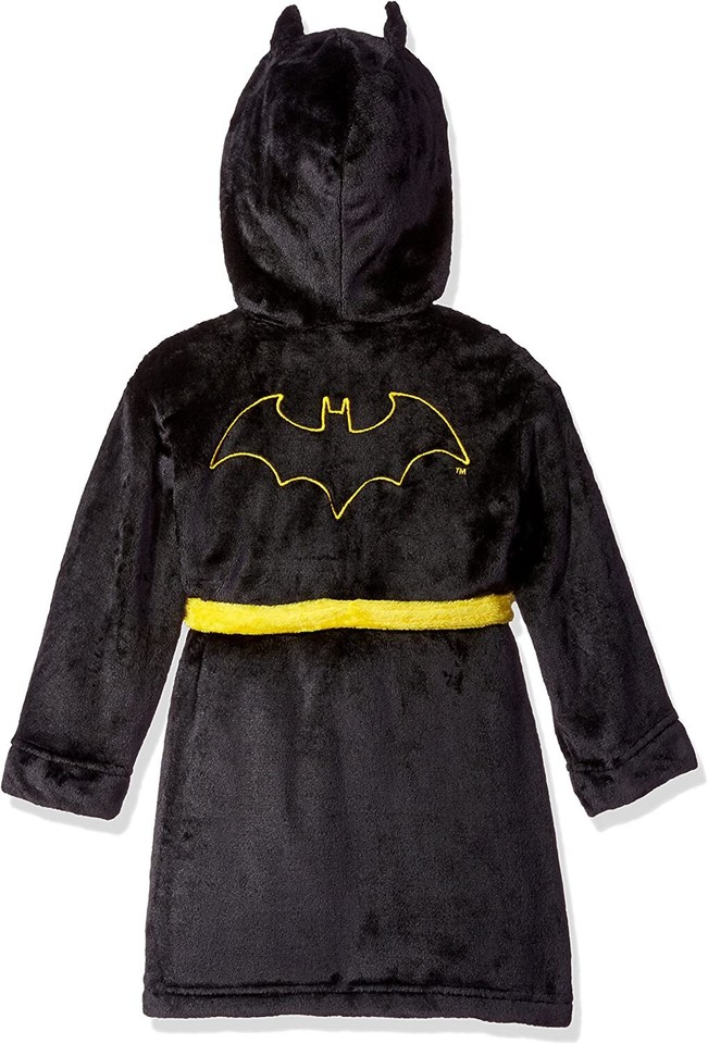 DC Comics Boys Batman Hooded Robe Size 2T 3T 4T 5T XS S M L | eBay
