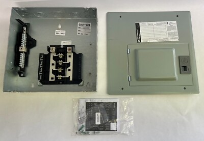 125 Amp Load Center Indoor Enclosure 8 Spaces 16 Circuits Copper Bus ...