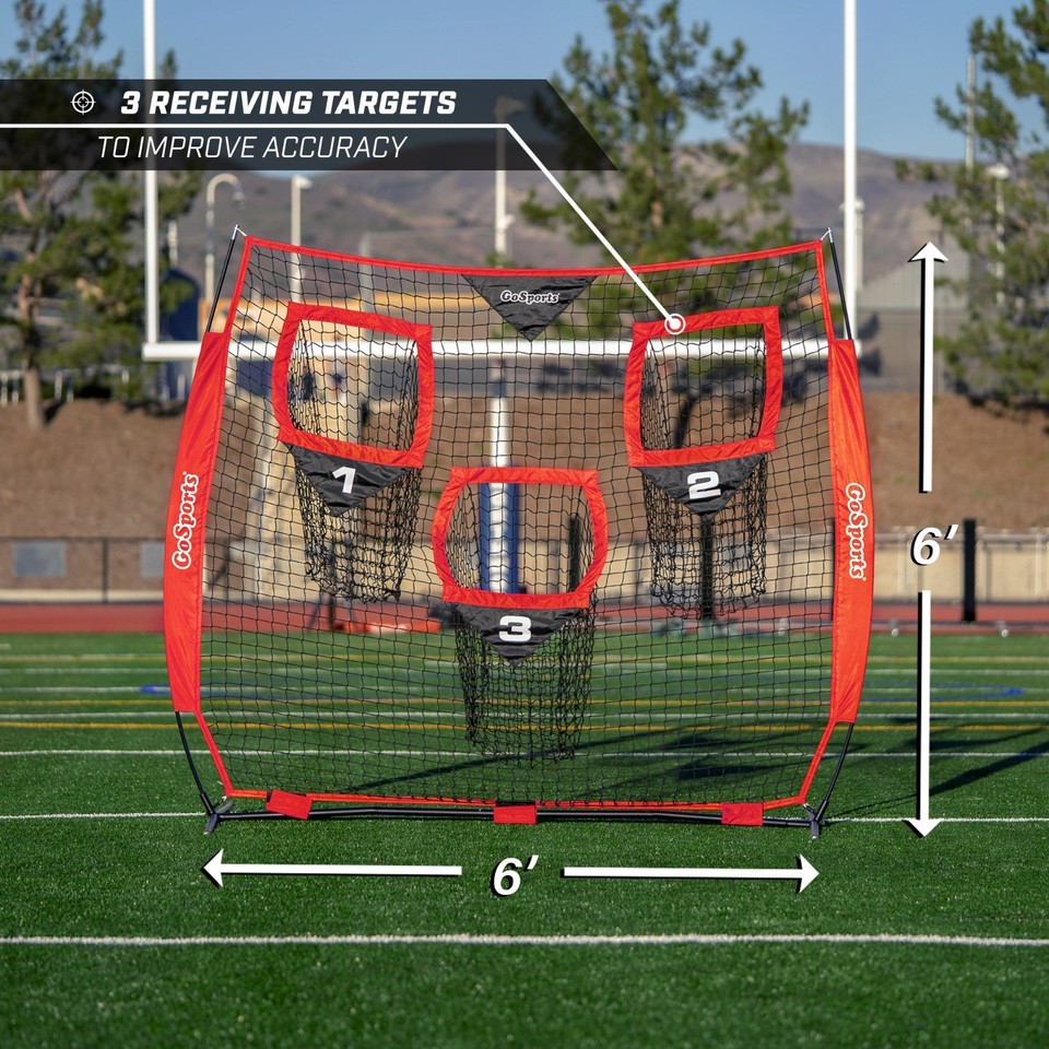 GoSports 6’ x 6’ Football Target Trainer | Improve QB Throwing Accuracy ...
