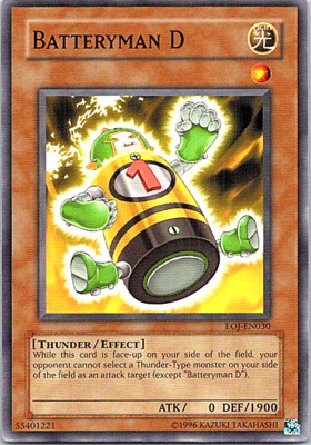 Batteryman D EOJ-EN030 Yu-Gi-Oh! Card Light Play Unlimited | eBay