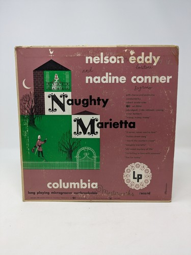 NELSON EDDY NADINE CONNER naughty marietta LP 2094 Vinyl 1950 Record | eBay