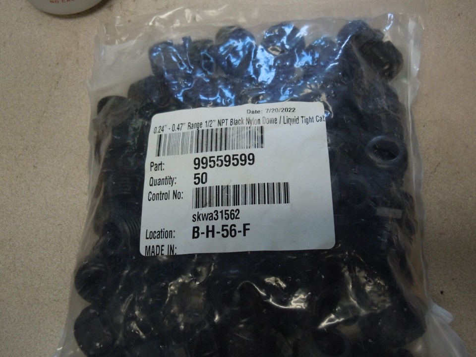 HUMMEL 1.209.1201.70 Strain Relief Dome Nut 1/2" 50 pieces. | eBay
