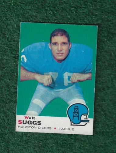 WALT SUGGS - 1969 TOPPS - BASE CARD # 118 - HOUSTON OILERS - NFL | eBay