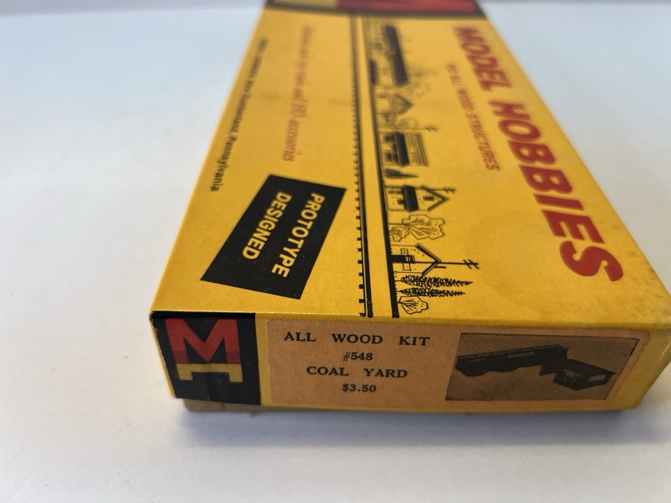 Vintage Model Hobbies Ho Scale All Wood Models #548 Coal Yard | eBay