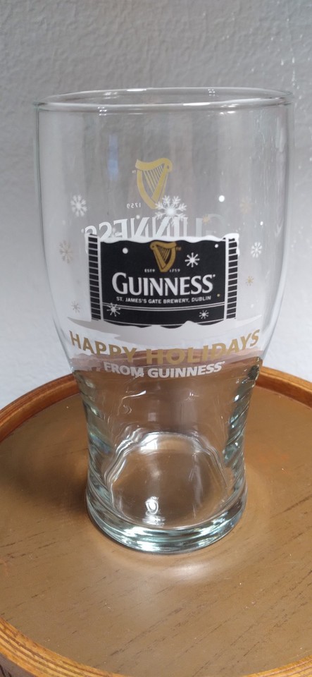 RARE GUINNESS BEER GLASS, ST JAMES GATE BREWERY BILLBOARD HAPPY ...