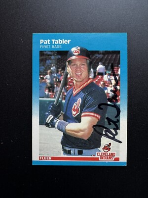 1987 Fleer #261 Pat Tabler Autograph Cleveland | eBay