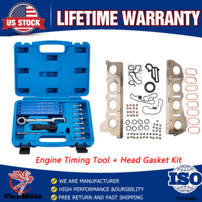Engine Timing Tool Set & Gaskets Seals Kits Fits Mercedes Benz M276 ...