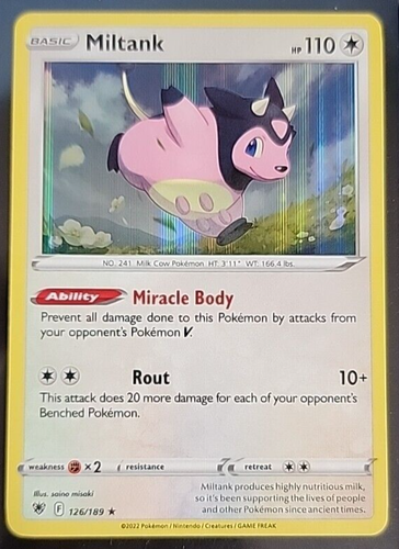 Pokémon TCG Miltank Astral Radiance 126/189 Holo Holo Rare | eBay