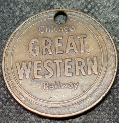 CHICAGO GREAT WESTERN RAILWAY TOKEN or TAG L1482 | eBay