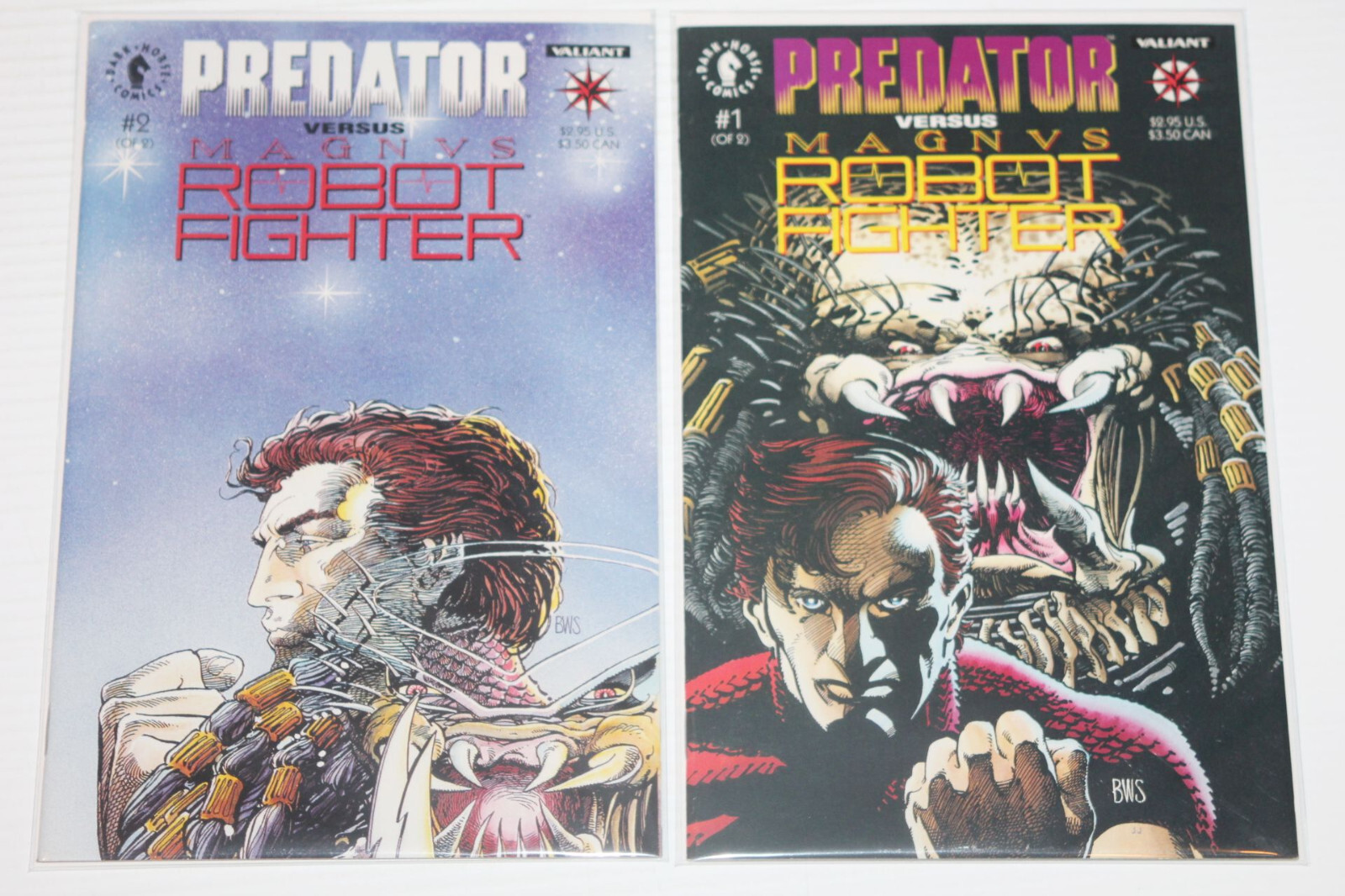 Predator vs Magnus Robot Fighter #1-2 - Valiant Comics 1992 Complete ...