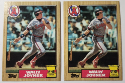 2x 1987 Topps #80 ROY - WALLY JOYNER California Angels | eBay