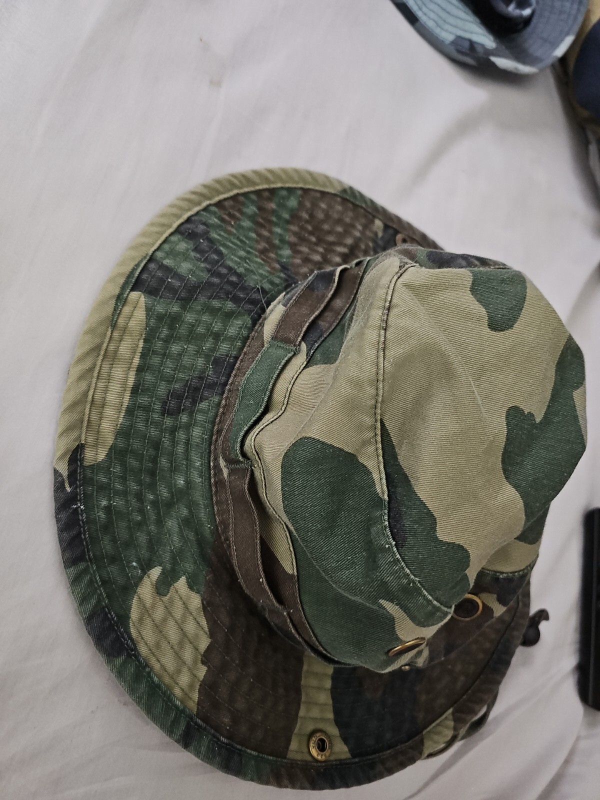 Tactical Boonie Hat Military Camo Bucket Wide Brim Su… - Gem