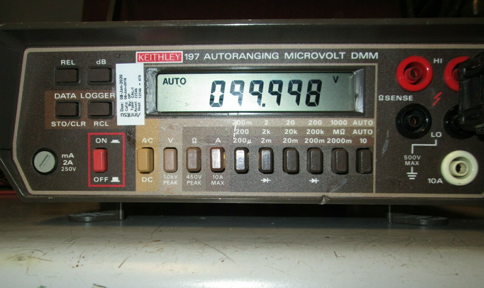 KEITHLEY 197 TESTED! Accurate 1milliOhm Resolution 1uV to 1000V 100kHz ...