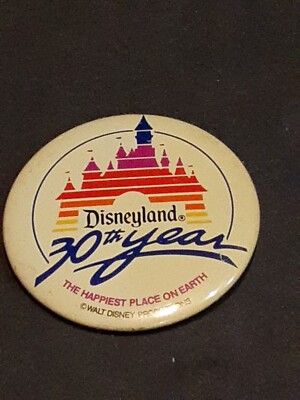 VINTAGE ORIGINAL DISNEYLAND 30TH YEAR ANNIVERSARY WALT DISNEY ...
