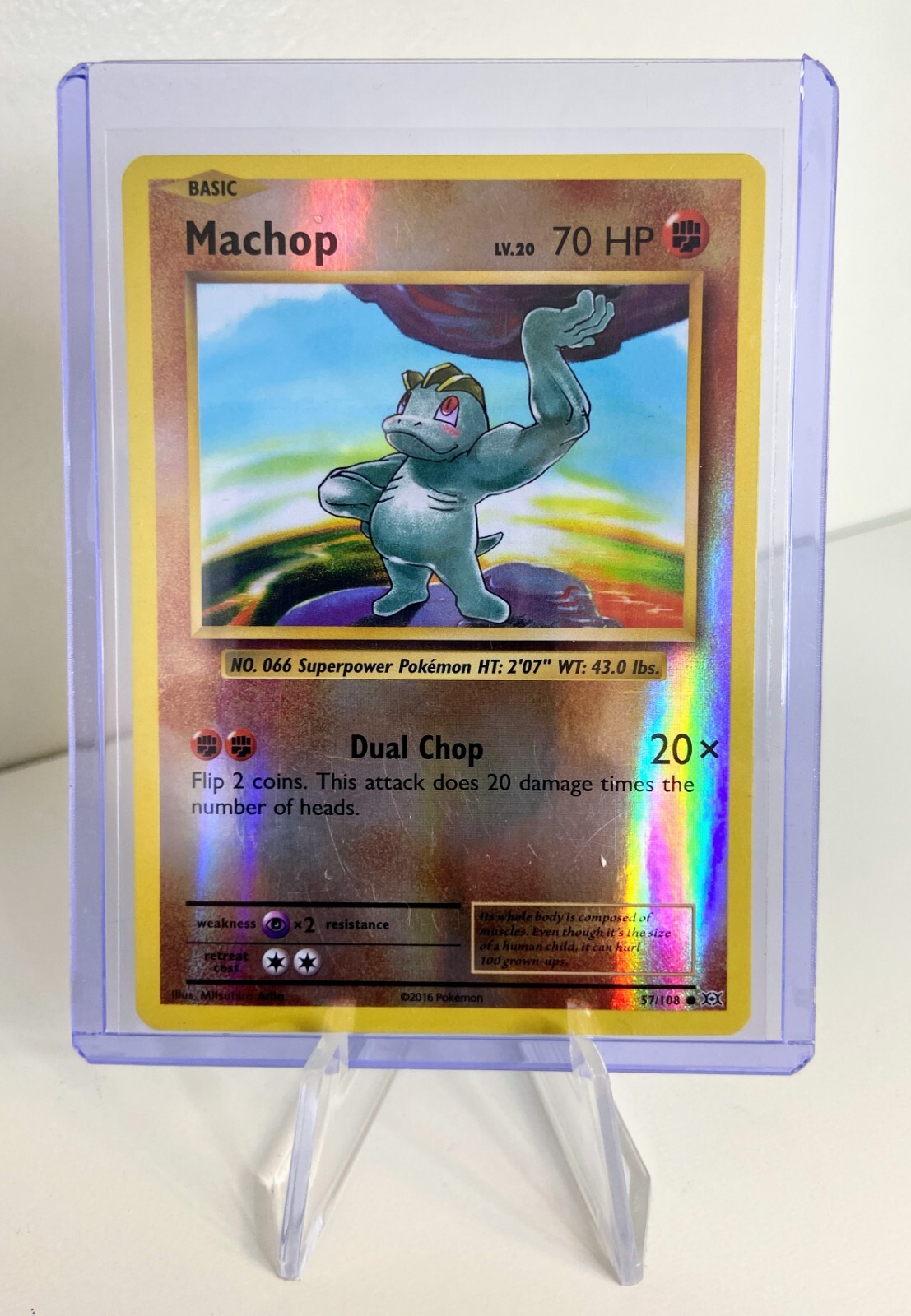Pokémon TCG Machop #57 Evolutions - Reverse Holo | eBay