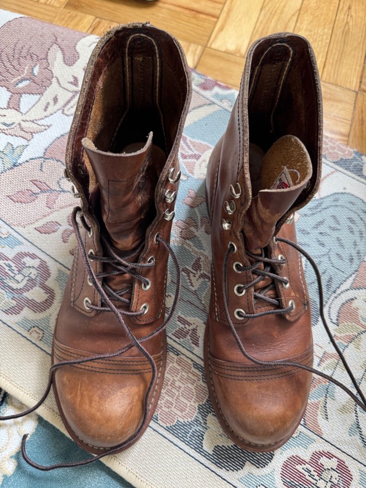 Red Wing Iron Rangers Copper Rough & Tough Factory Seconds Size 9 D | eBay