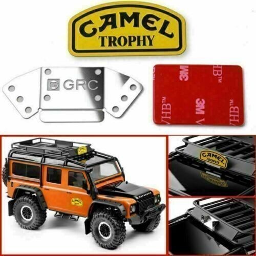 Metal Camel Trophy Badge Logo Decals For 1/10 Defender TRX4 D90 RC4WD ...