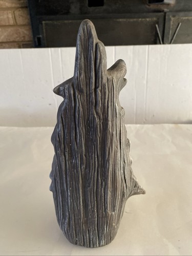 Vintage Native American Man Wolf Chalk ware Ceramic Bust Stratus Chief ...
