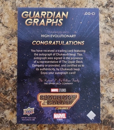 2024 Guardians of the Galaxy Vol. 3 Guardian Graphs #GGCI Chukwudi ...