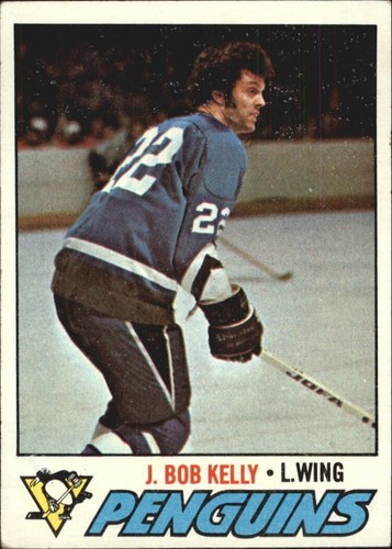 1977-78 TOPPS NHL Hockey Trading Card #14 - J. BOB KELLY, Pittsburgh ...