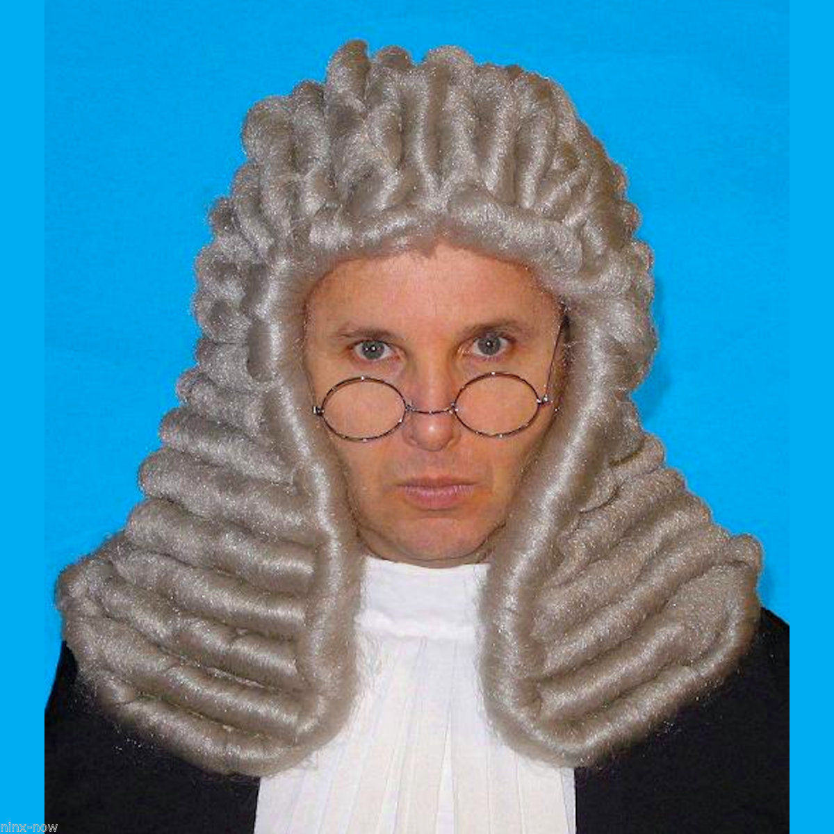 Judge Barrister Colonial Deluxe Wig Men's Fancy Dress Costume Accessory ...