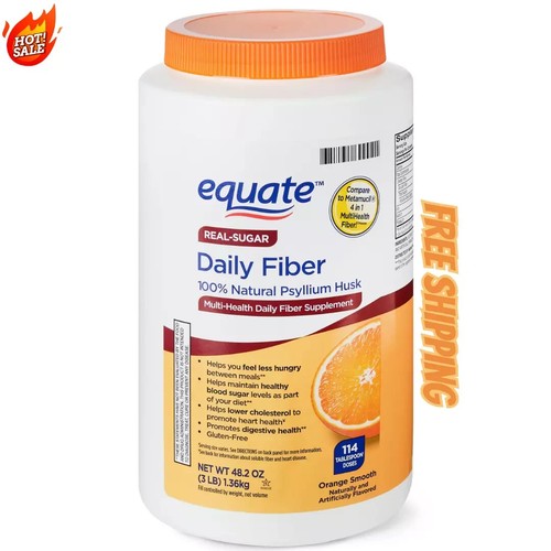 Equate Daily Fiber Orange Smooth Fiber Powder, 48.2 oz ( Fast Free ...