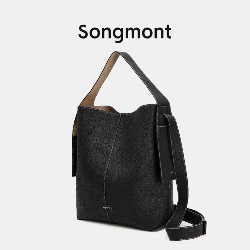 Songmont 2024 Hanging Ear Tote Bag, Denim Shoulder Crossbody Bag Size M ...