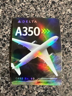 2022 Delta Air Lines Airbus A350-900 Aircraft Pilot Trading Card #60 | eBay