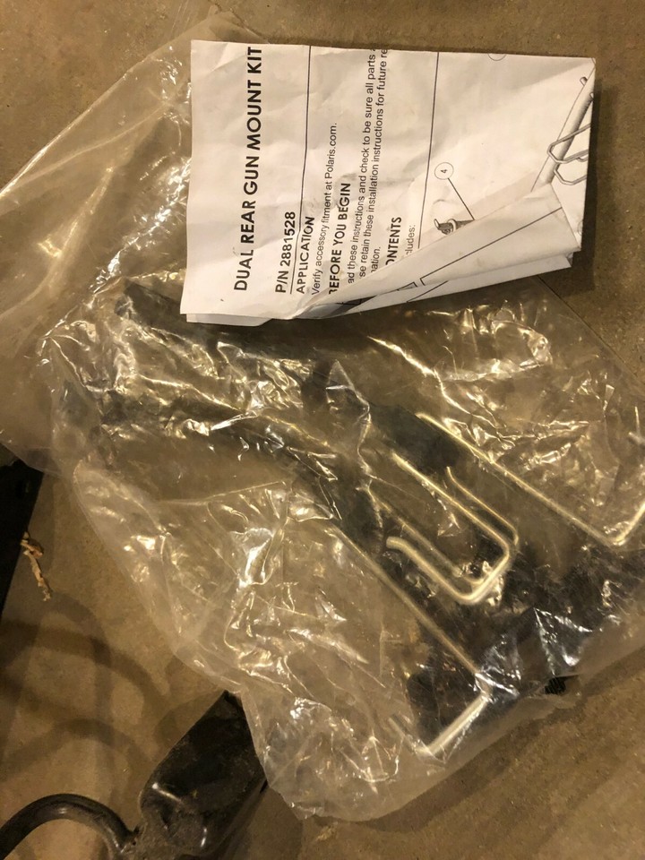 POLARIS DUAL REAR GUN MOUNT KIT INCOMPLETE OPENED BOX 2881528 t014 | eBay