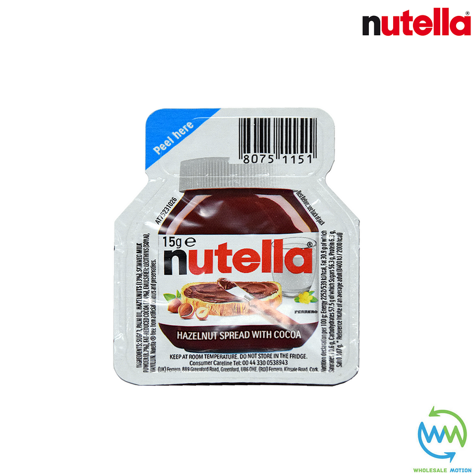 NUTELLA Hazelnut SPREAD Chocolate Portion POT 15G Single Mini ...