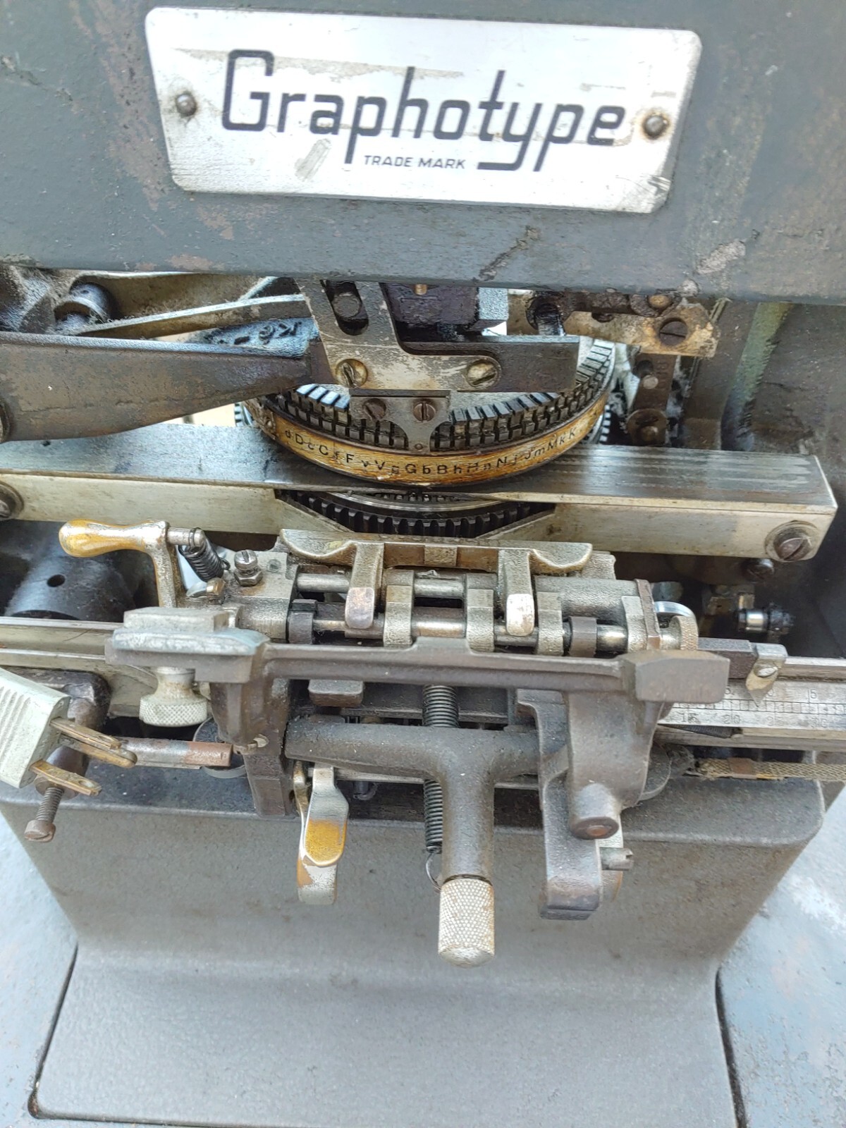 FUNCTIONAL Antique Graphotype / Addressograph | Dated 1948/49 | model ...