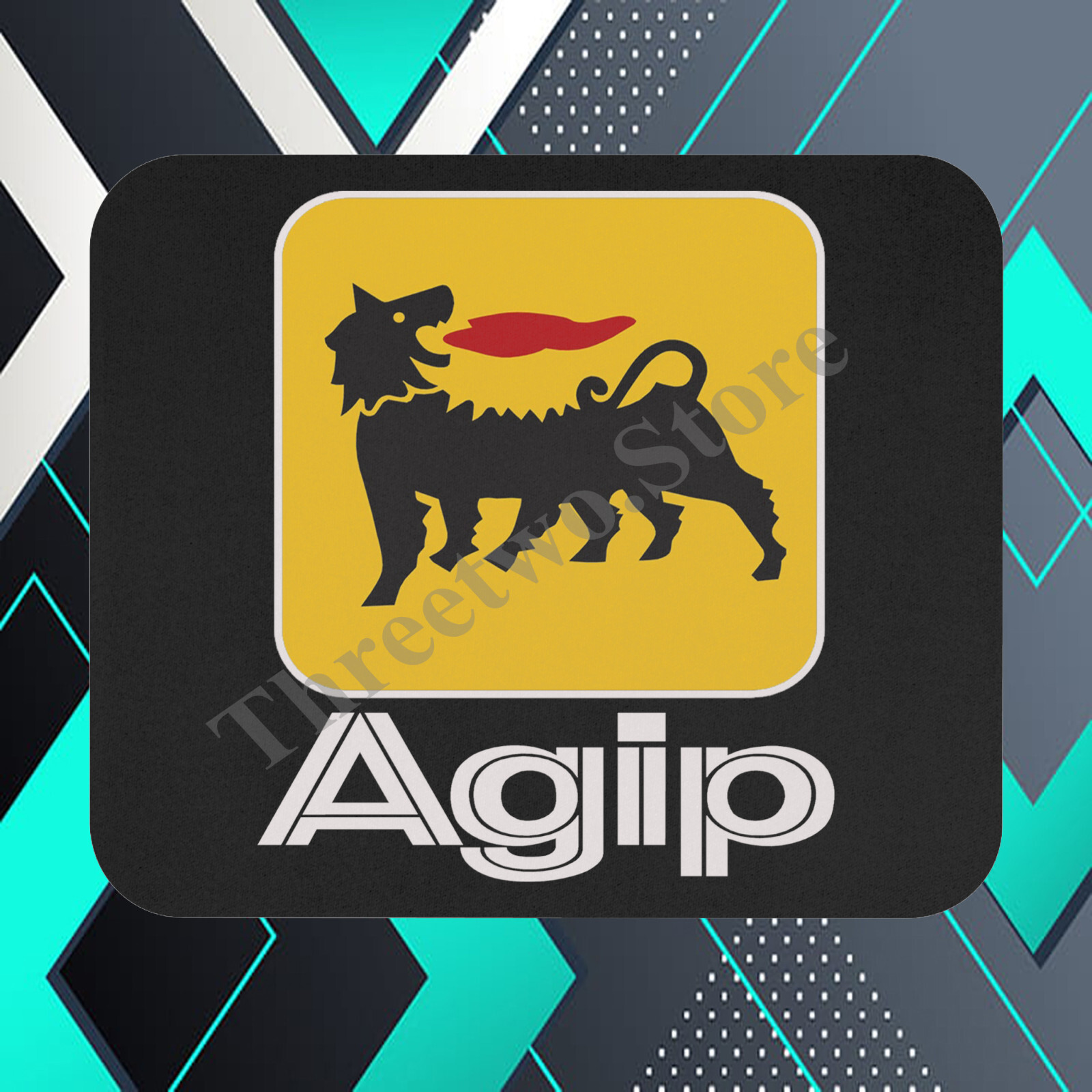 Agip Car Racing Black Mousepad Desk Mat Gaming | eBay UK