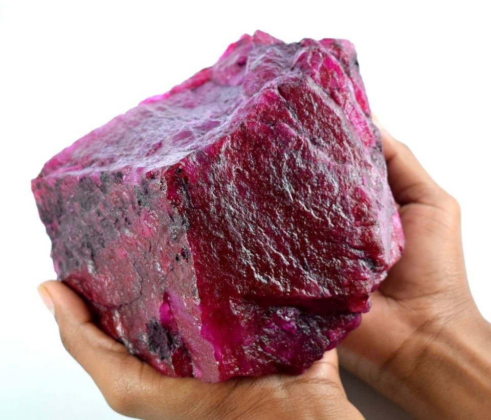 12551 Ct African Red Ruby Gemstone Rough Natural Certified X1108 ...