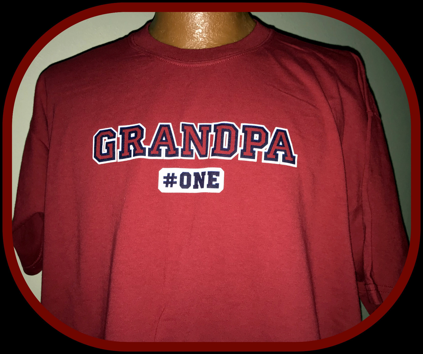 NUMBER ONE GRANDPA SHORT SLEEVE TSHIRT ADULT XLARGE NEW WO TAGS FREE ...