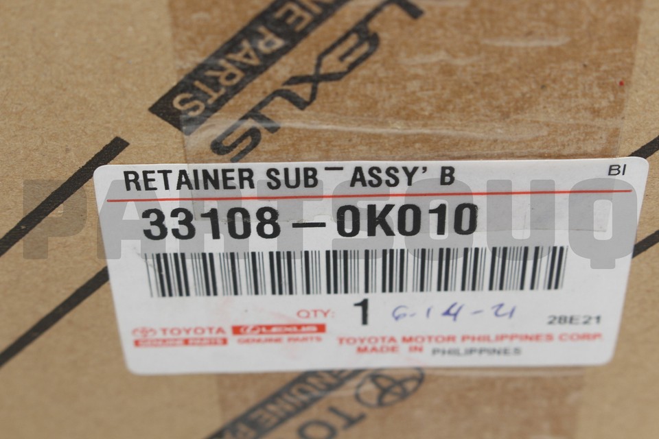 331080K010 Genuine Toyota RETAINER SUB-ASSY 33108-0K010 | eBay