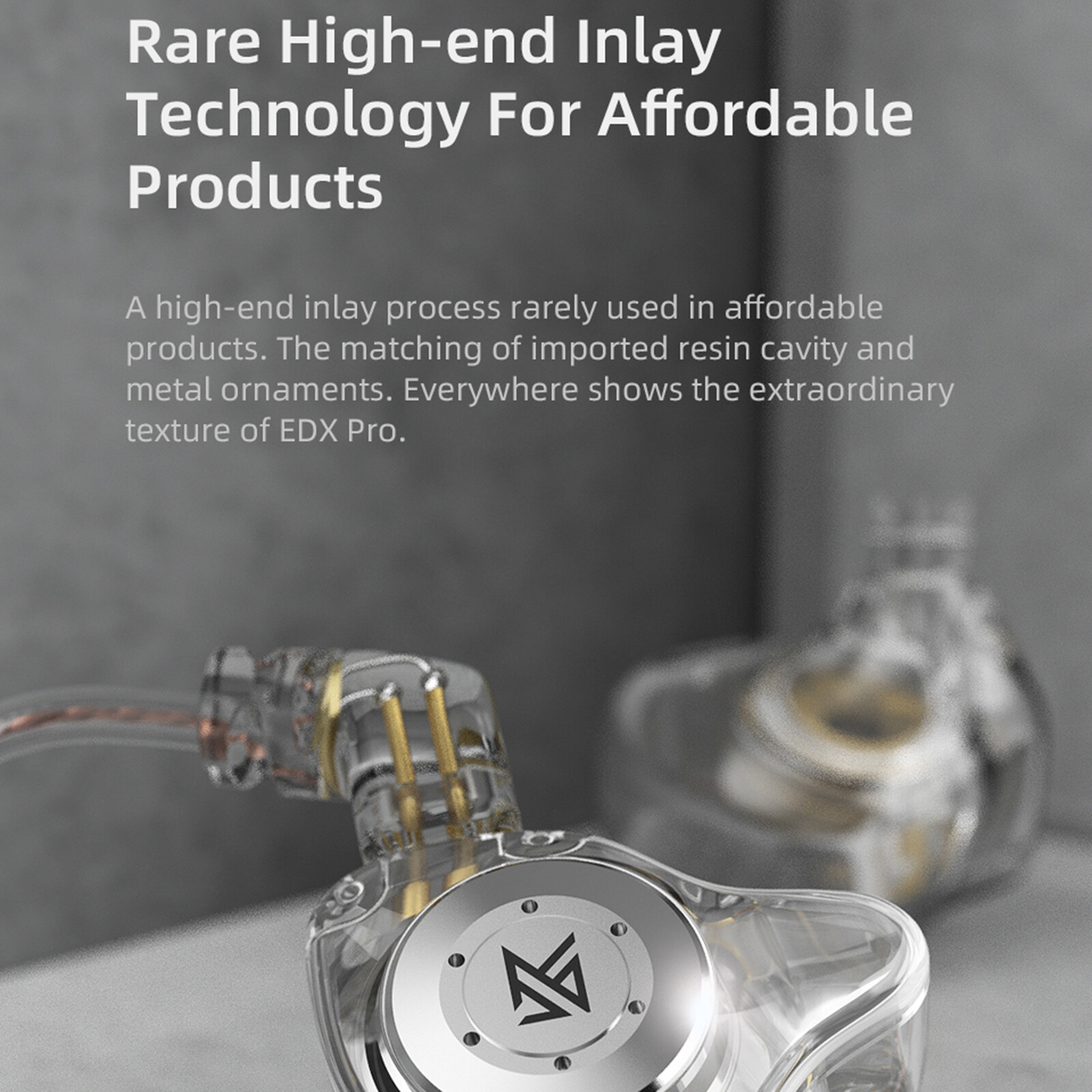 KZ EDX Pro in-Ear Stage Monitor Headphone Dual Magnetic Dynamic Unit ...