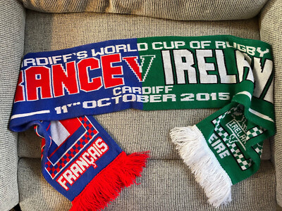 France Ireland Rugby World Cup 2015 Cardiff Scarf | eBay