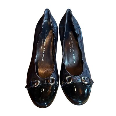 AGL Attilio Giusti Leombruni Burnished Bronze Brown Cap Toe Pumps ...