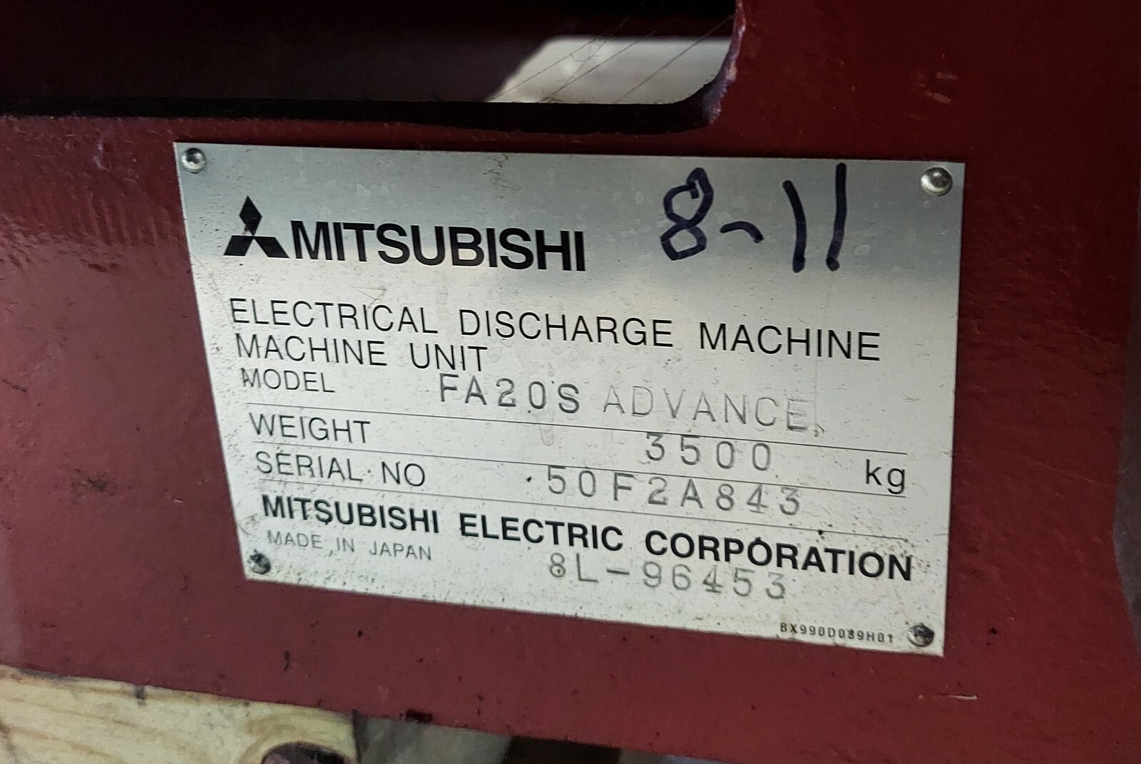 Mitsubishi FA20S Wire EDM (2011) 2100hrs on it. | eBay