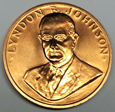 # C2821 PRESIDENT LYNDON JOHNSON BRONZE MEDAL, | eBay
