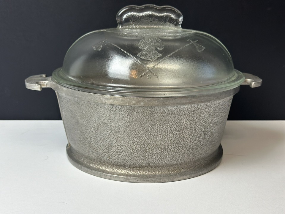 Guardian Service Ware Aluminum Cookware Casserole 8” Inch with Lid ...