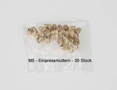 Einpressmutter M5 Messing 30 Stück | eBay.de