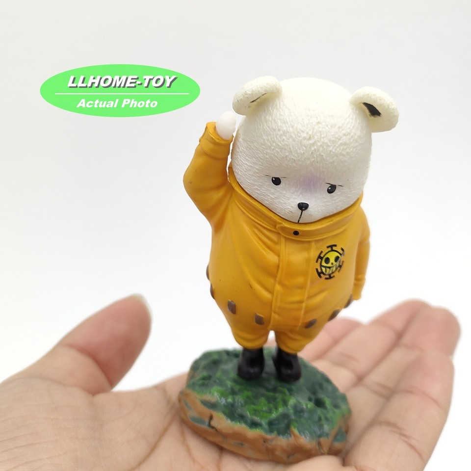 Anime One Piece Trafalgar Law Crew Bepo Bear Face Change Figure Statue ...